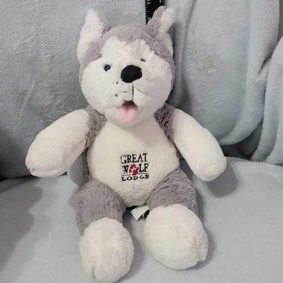 Animaland | Toys | Soft Cuddly Great Wolf Lodge Plush Sitting Wolf ...